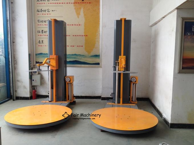 1.5KW 1500mm Skid Wrapping Machine , 110VAC Automatic Pallet Shrink ...