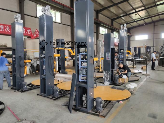 1.5KW 1500mm Skid Wrapping Machine , 110VAC Automatic Pallet Shrink ...