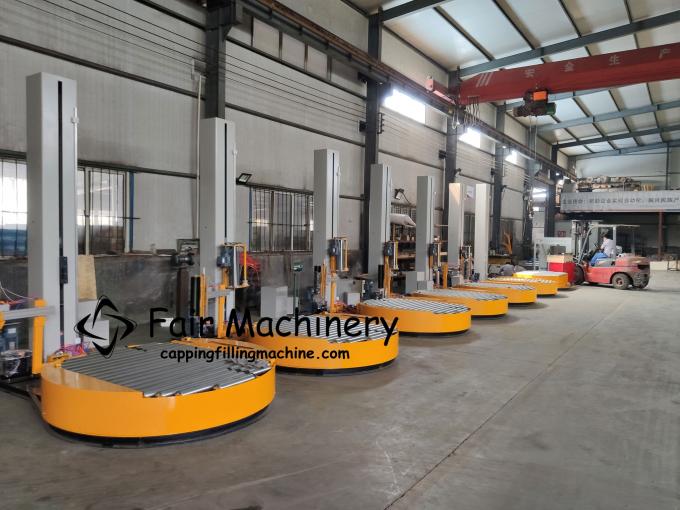 1.5KW 1500mm Skid Wrapping Machine , 110VAC Automatic Pallet Shrink ...