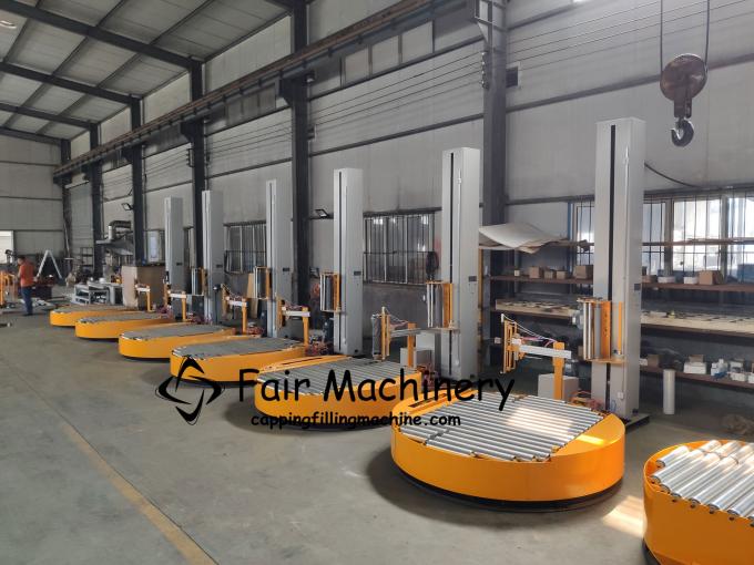 1.5KW 1500mm Skid Wrapping Machine , 110VAC Automatic Pallet Shrink ...